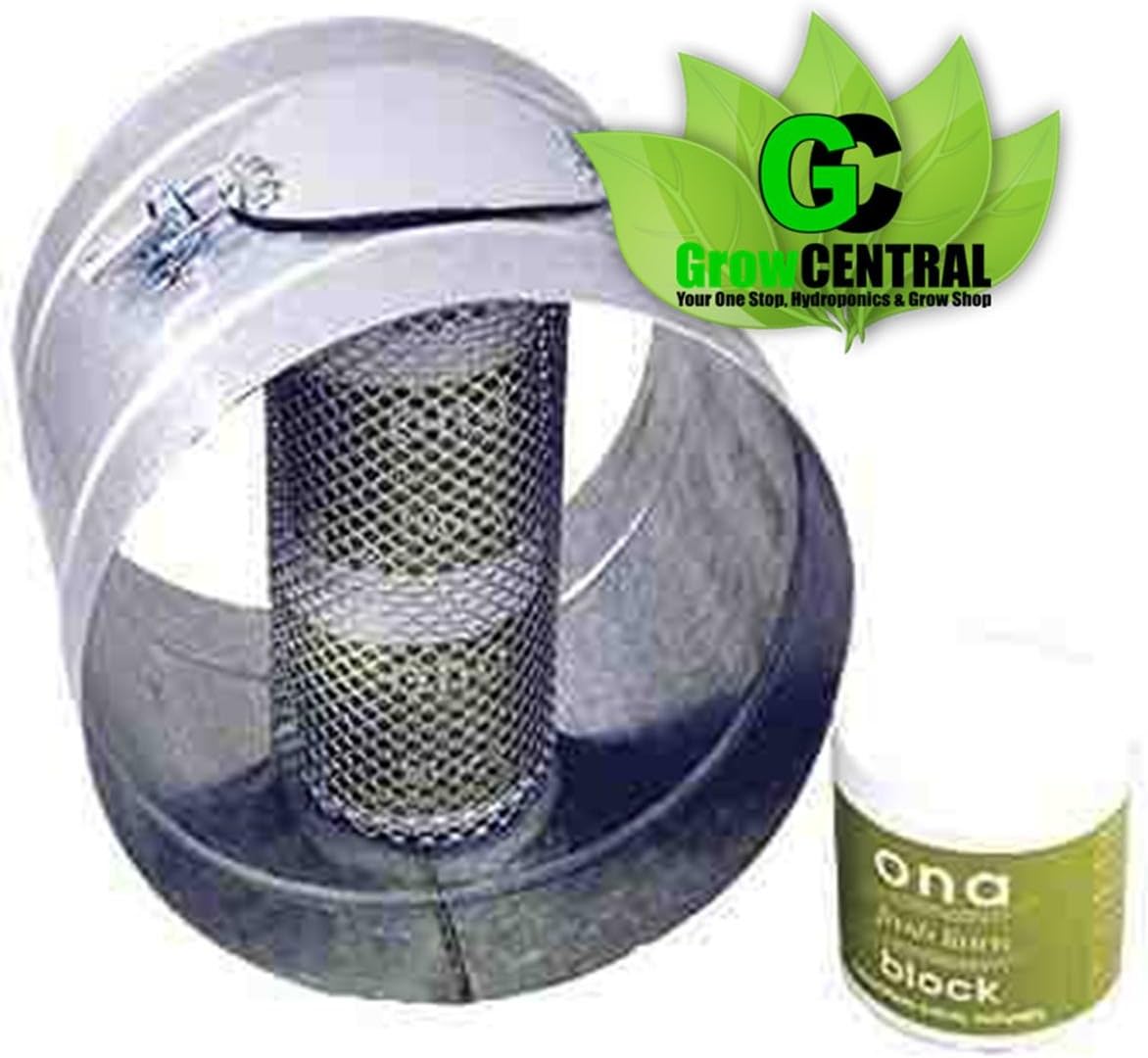 Ona Odour Control DUCT 6″ (Holds Ona Blocks) Fits on Fan, Filter, Duct ...