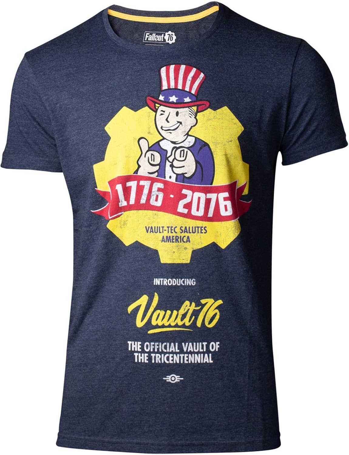Fallout 76 - Vault 76 Poster Men's T-Shirt: Amazon.co.uk: Clothing