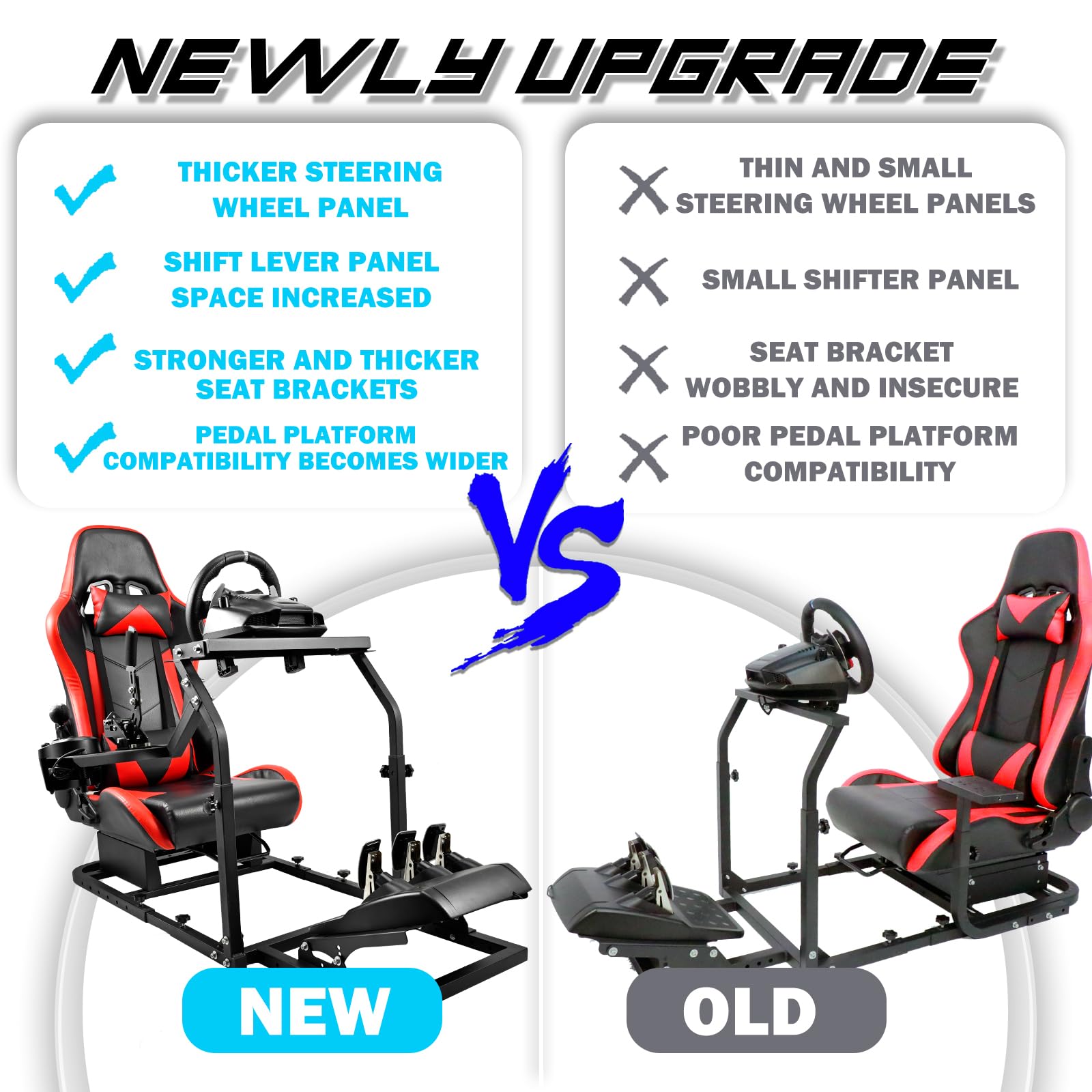 Anman Generic Racing Simulator Cockpit With Racing Seat Fit For ...