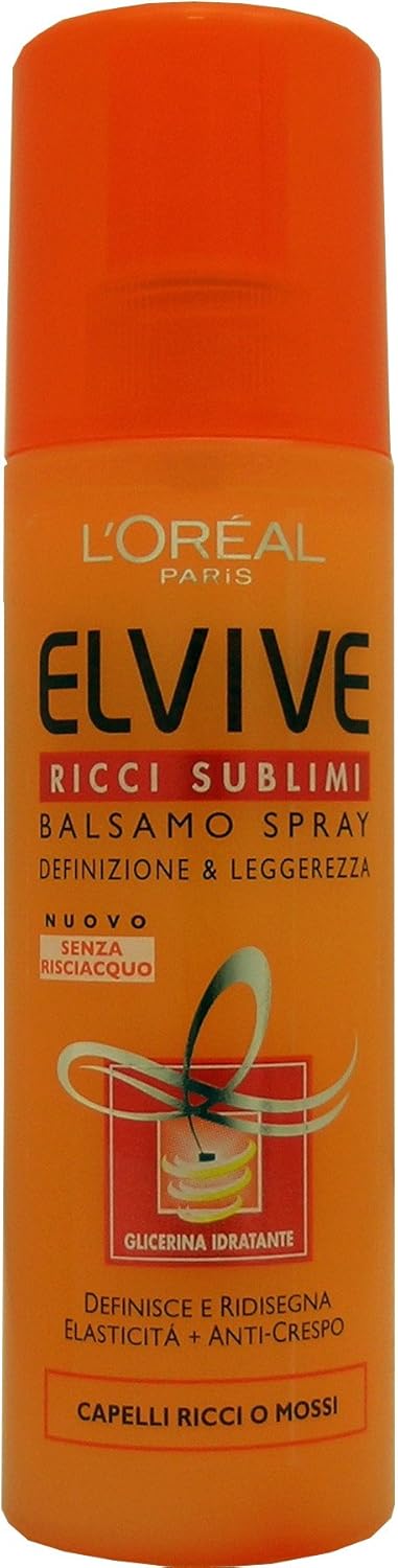 L'Oréal Paris Elvive Ricci Sublimi Balsamo Spray Idratante per Capelli ...