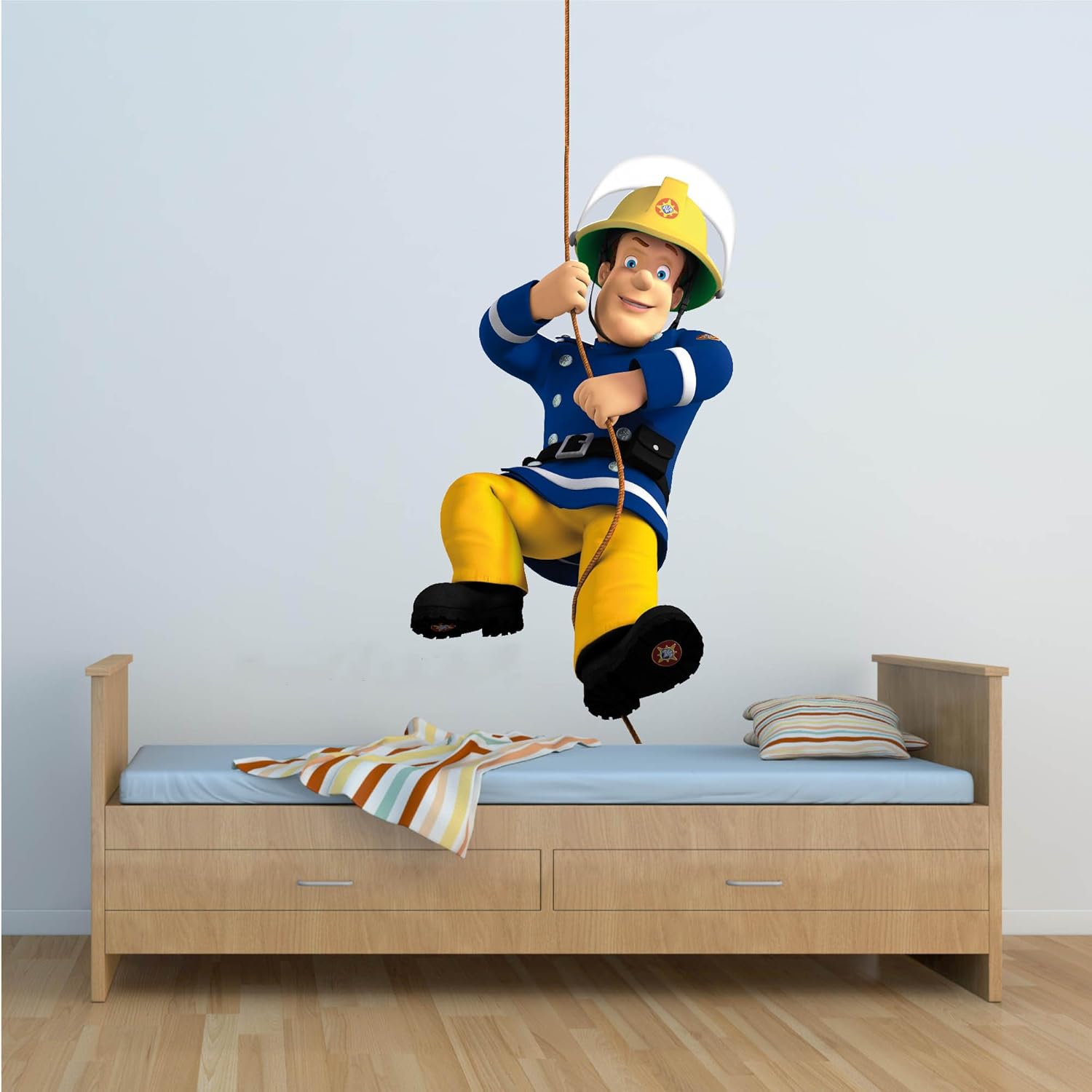 Fireman Sam Full Multi Colour Wall Sticker Decal Mural Kids Bedroom ...