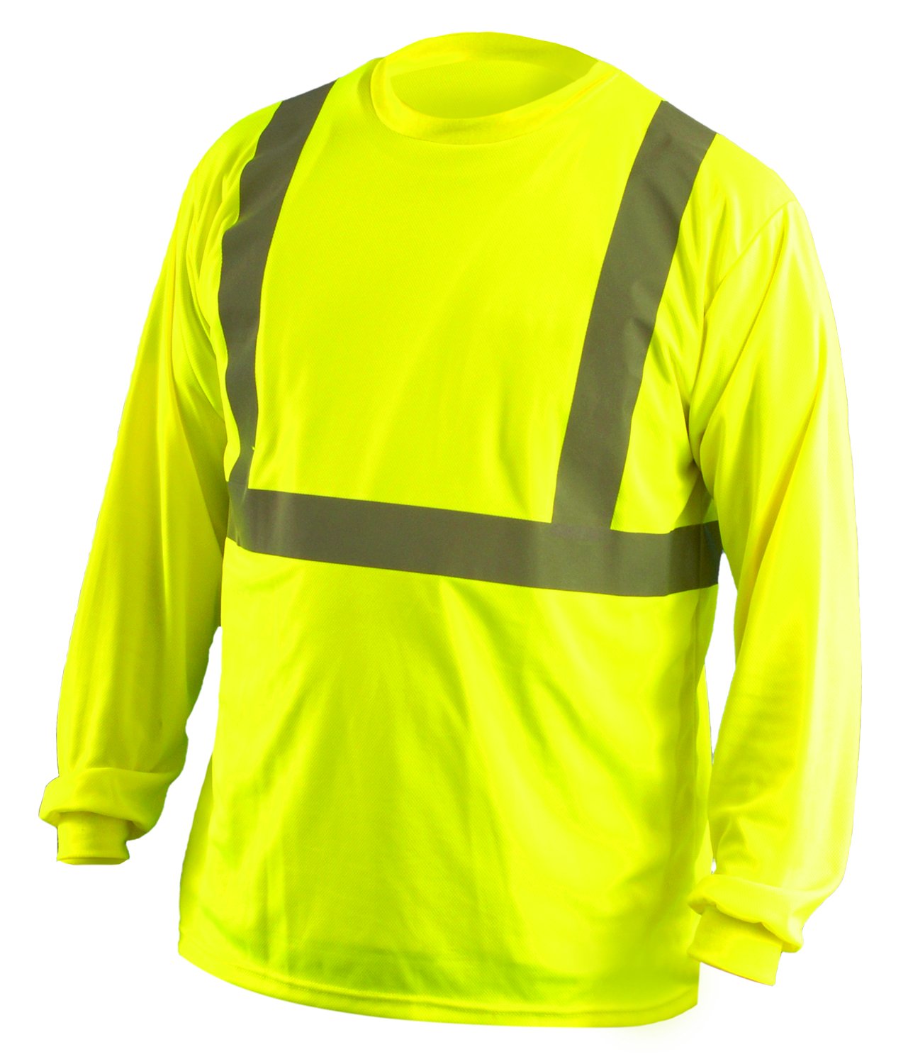 OccuNomix Classic Standard Long Sleeve Wicking Birdseye T-Shirt Hi-Vis ...