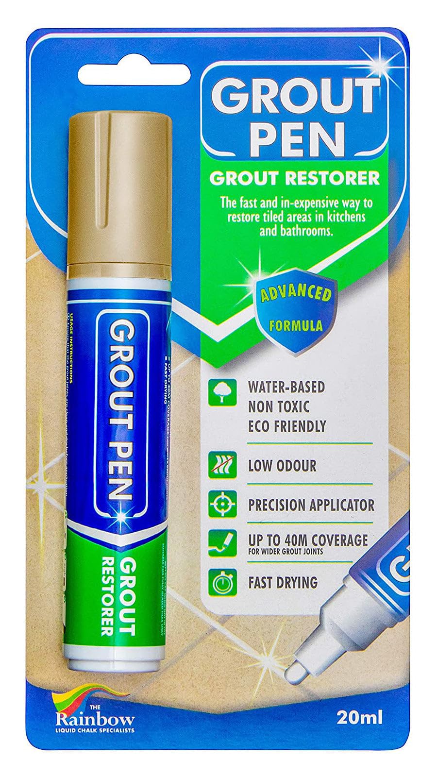 Grout Pen Beige Tile Paint Marker: Waterproof Grout Paint, Tile Grout ...
