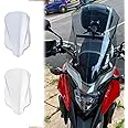 Amazon.com: Motorcycle Windshield Windscreen Airflow Wind Deflectors ...