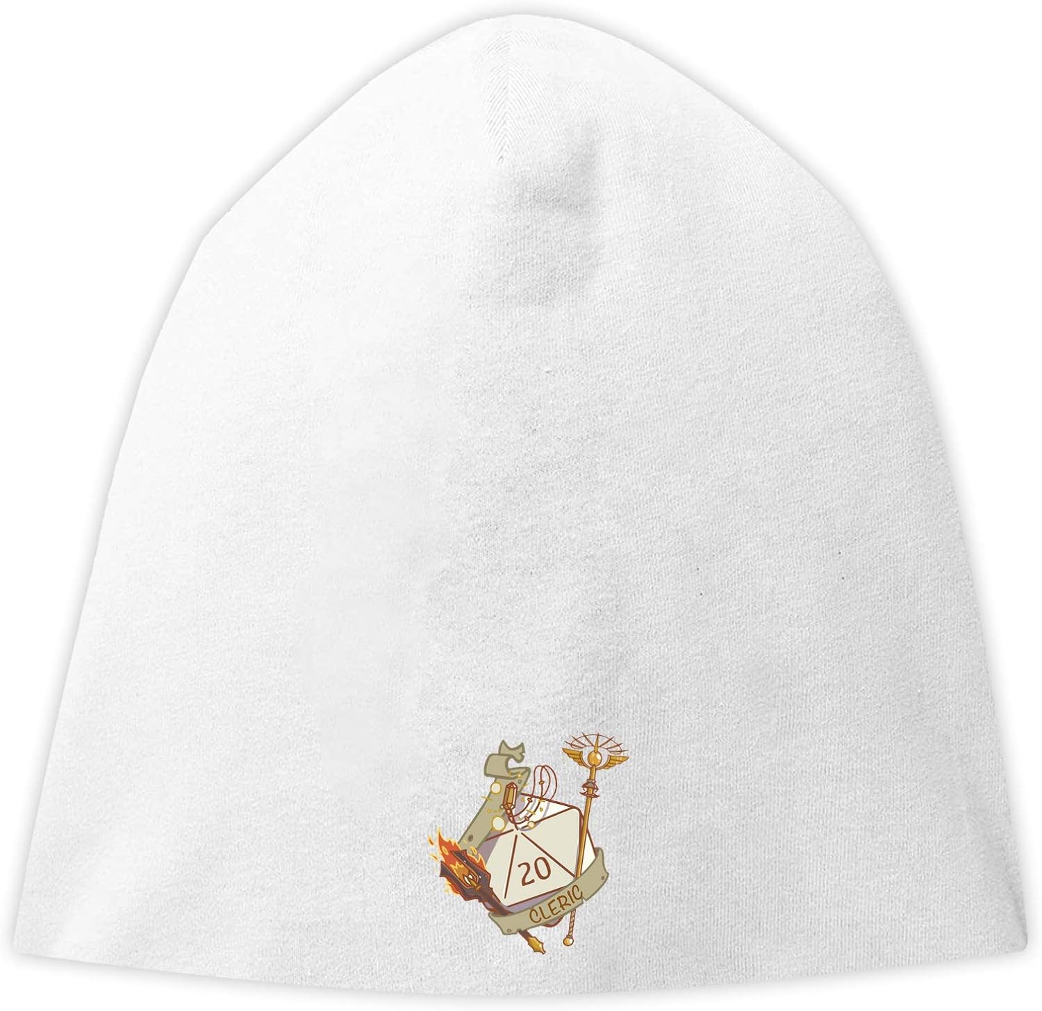 Dungeons and Dragons Inspired Cleric D20 Roll Jersey Beanie Hat Thin ...