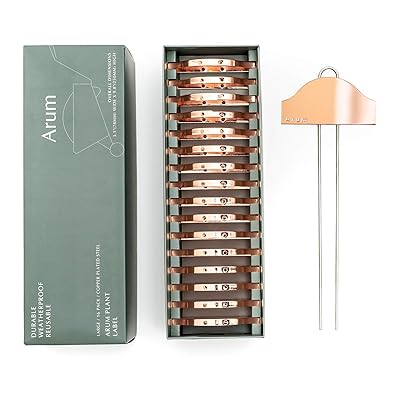 Buy Arum Extra Large Plant Labels in Gift Box, Premium Metal Gardening ...