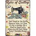 Amazon.com: JinGoo Vintage Tin Metal Poster Sign Sewing Machine Rules ...