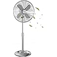 Amazon.com: COSTWAY Metal Pedestal Fan, 18-Inch Quiet Oscillating ...
