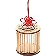 Amazon.com : Wooden House Circular Grasshopper Cage Habitat Cricket Box ...