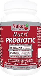 Naka Pro Herbs Platinum Nutri Probiotic (7 Strains, 16 Billion +) Shelf ...