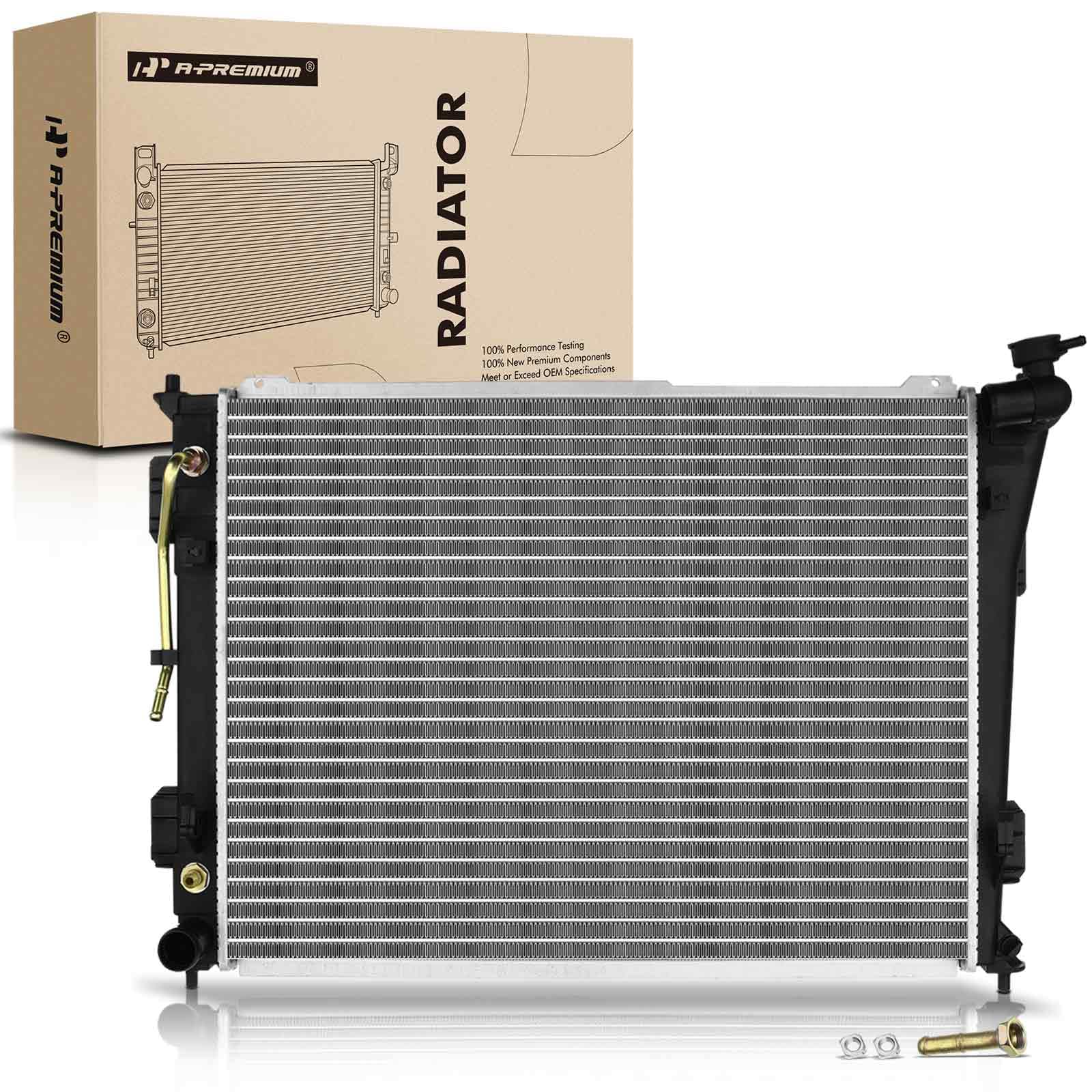 A-Premium Engine Coolant Radiator Assembly with Transmission Oil Cooler ...