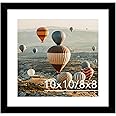 Amazon.com - JCJMY 10x10 Picture Frame With Mat, Display 8x8 With Mat or 10x10 Without, Wood ...