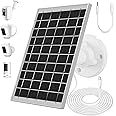 Amazon.com : 7W Solar Panel for Ring Camera, USB Solar Charger with DC ...