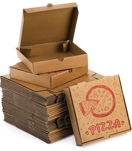 Small Pizza Boxes 30 Pack 8x8 Inch Small Square Pizza Boxes - Triple ...