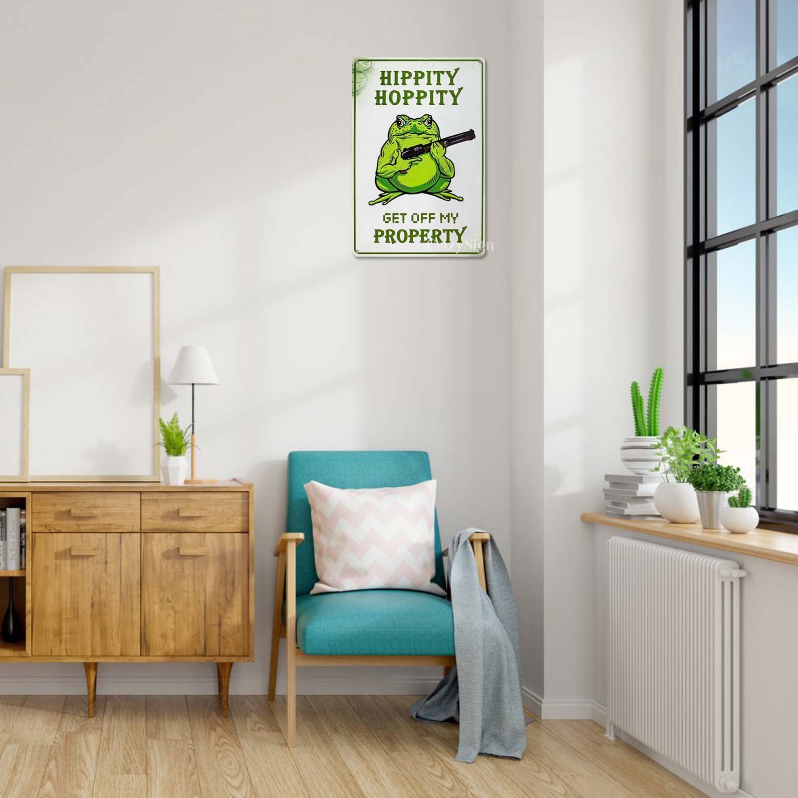 Mua CrazySign Funny Meme Posters Frog Room Decor Hippity Hoppity Get Of ...
