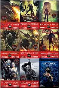 The Witcher Series by Andrzej Sapkowski 9 Book Set: Complete 8 ...