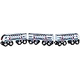 Amazon.com: Double Decker Wooden Train with 2 Engines & 1 Car. Multi ...
