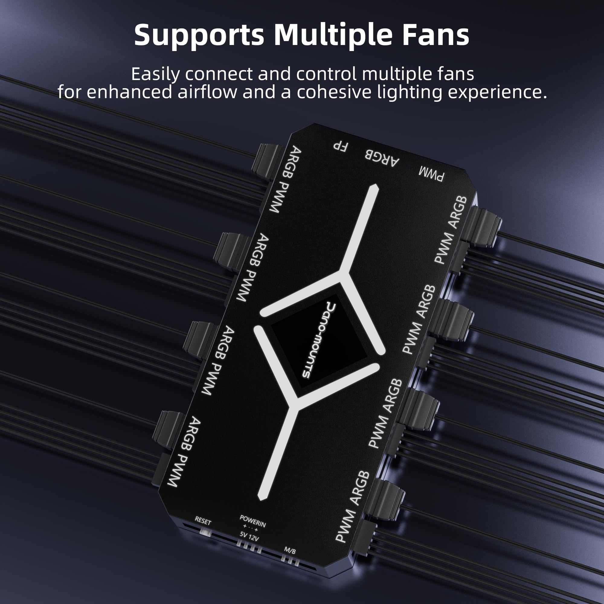 Mua PWM & ARGB Fan Hub Controller - 9 Ports Magnetic PC Case Fan ...