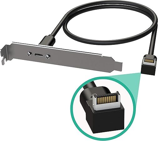 LINKUP - USB-C Type Panel Cable Mount Motherboard Header Extension ...