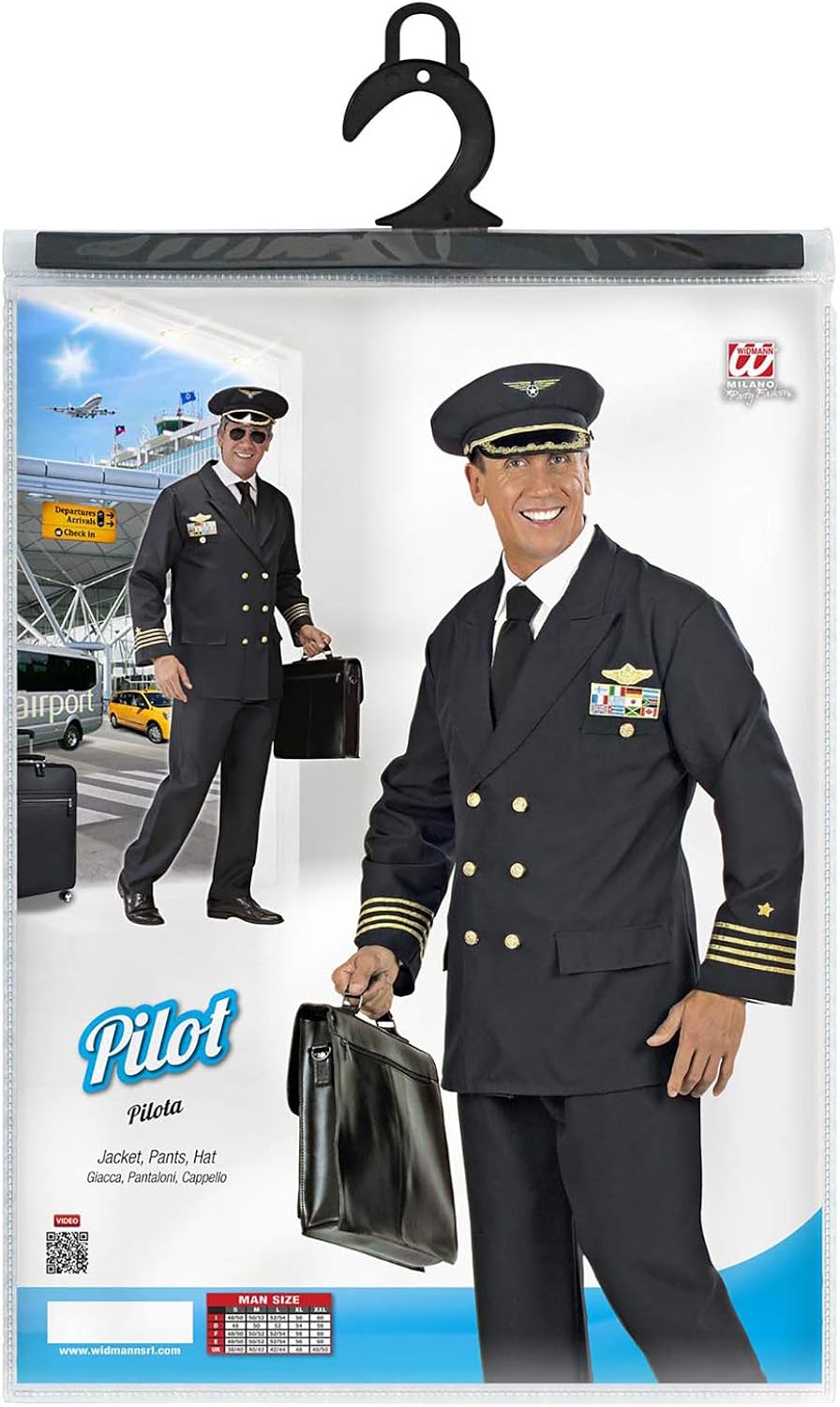 Widmann Costume pilot, jacket, trousers, hat, uniform, airline ...
