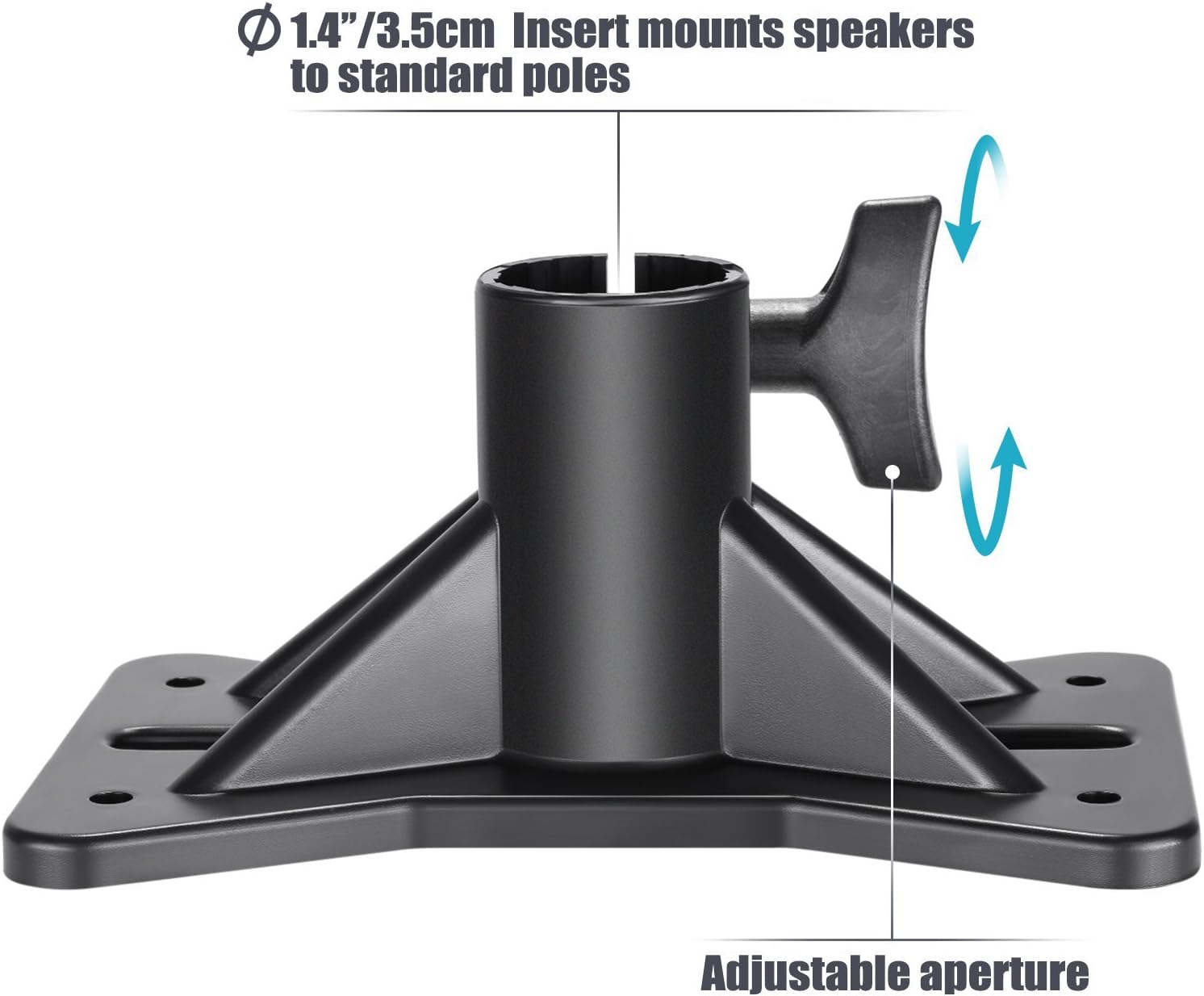 Neewer NW-001 Exterior Speaker Mounting Bracket 1.4 inches/3.5 ...