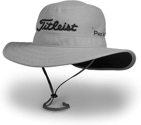 TITLEIST Golf Hut (Tour Aussie) (Tour Aussie, Grey/Black, L/XL): Amazon ...
