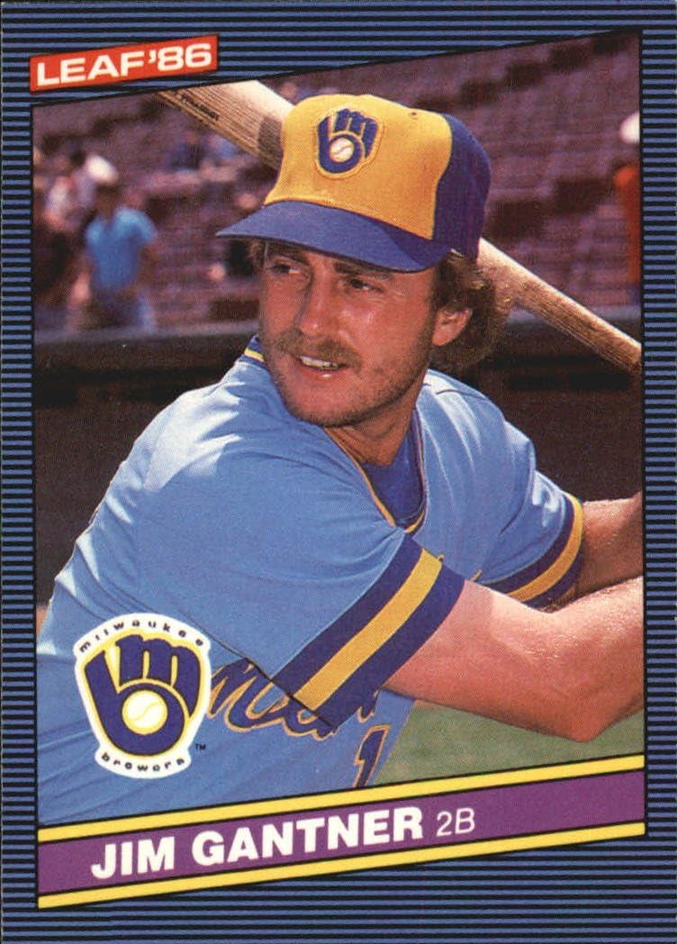 Amazon.com: 1986 Leaf/Donruss Baseball Card #43 Jim Gantner ...