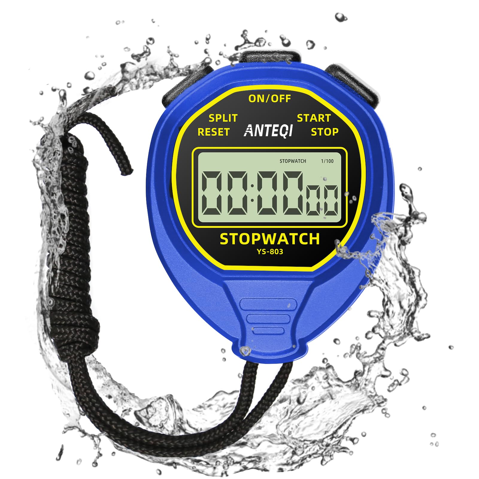 Mua ANTEQI Waterproof Stopwatch Timer, Large Display Simple Silent Stop watch with ON/Off ...