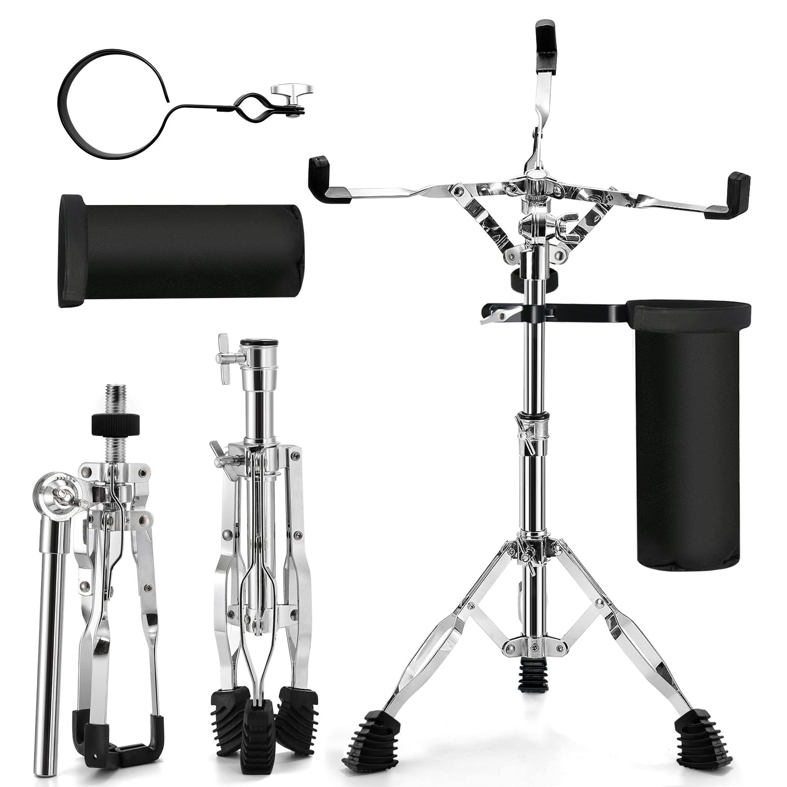 Snare Drum Stand with Drum Sticks Holder,Tall Drum Pad Stand Adjustable ...