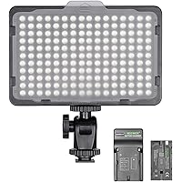 Amazon.com : Neewer Dimmable 176 LED Video Light on Camera LED Panel ...