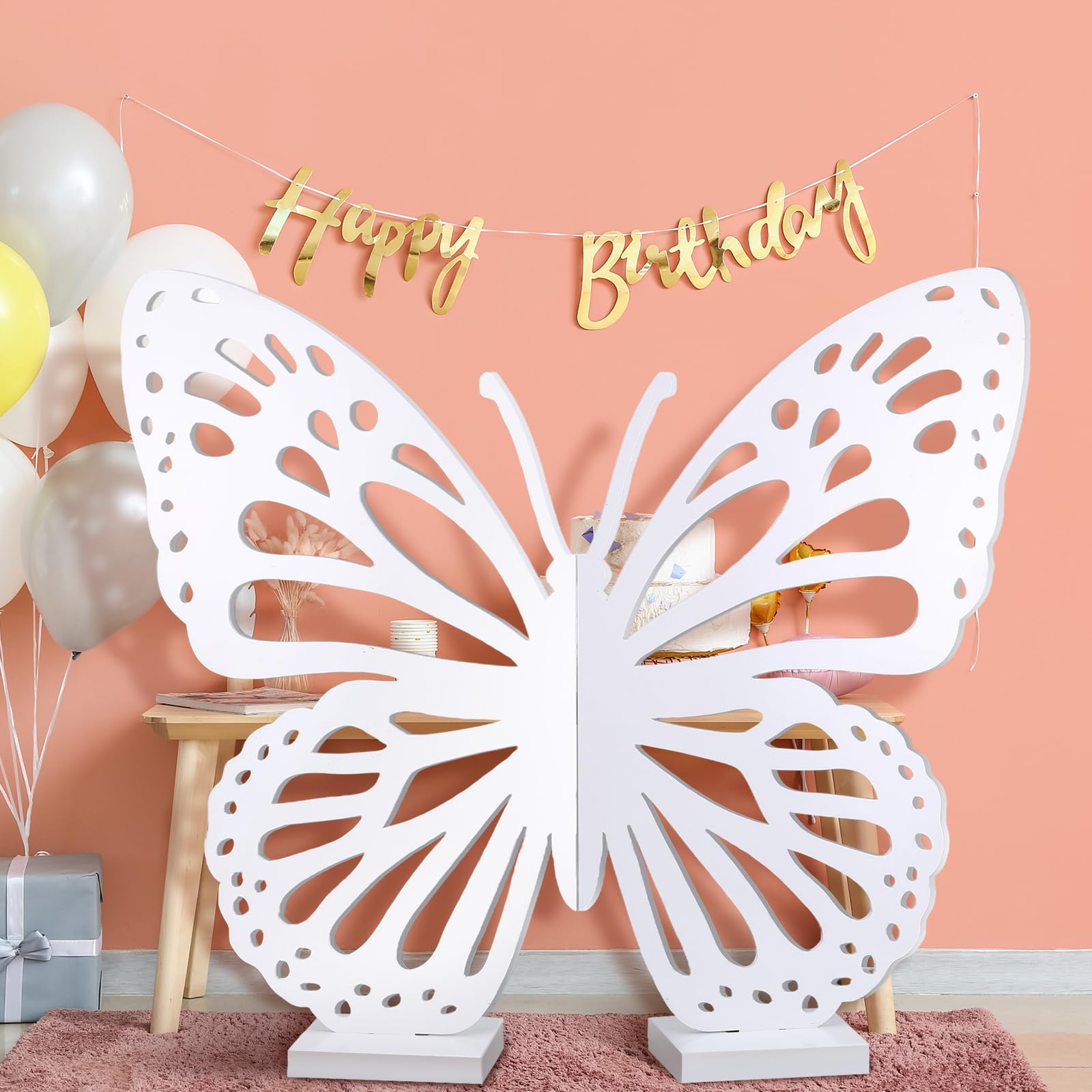 Wooden Butterfly Craft Decor Large Size Standing Butterfly Wood ...