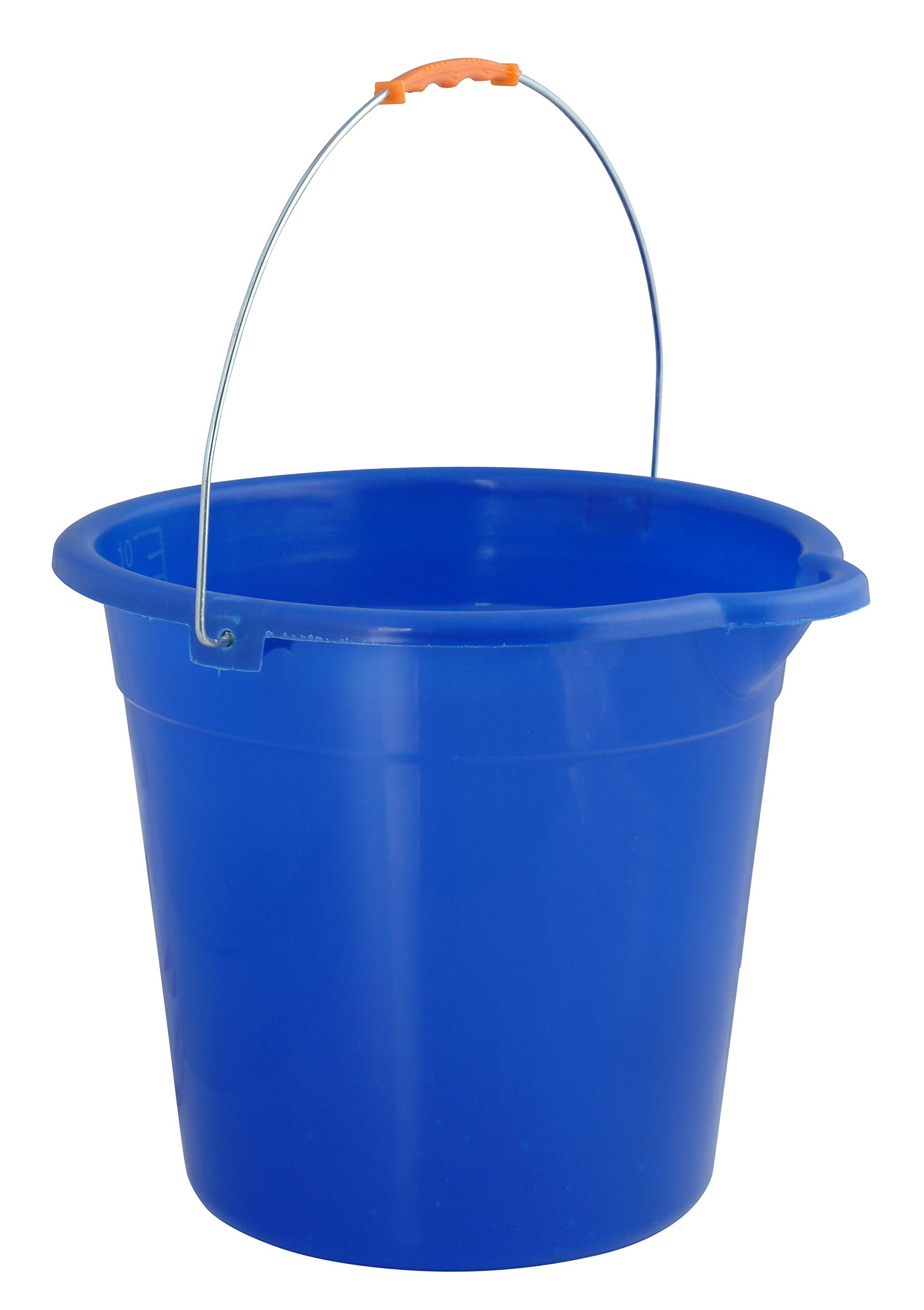 Superio Plastic Buckets with Grip Handle, 2 Gallon Large Spout Cleaning ...