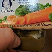 Gerber 2nd Foods Pea, Carrot & Spinach Pureed Baby Food, 4 Ounce Tubs ...