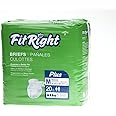 Amazon.com: FitRight OptiFit Extra+ Adult Diapers with leak stop guards ...