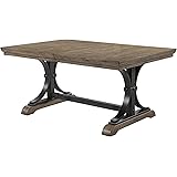 Amazon.com - Roundhill Furniture Birmingham Dining Table, Driftwood ...