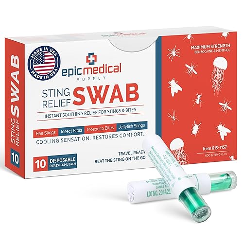 Sting Relief Swab – Instant Mosquito Bite Relief & Bug Bite Relief ...