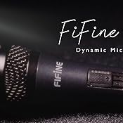 FIFINE Wired Microphone with Cord 14.8ft,Handheld Dynamic Mic Karaoke ...