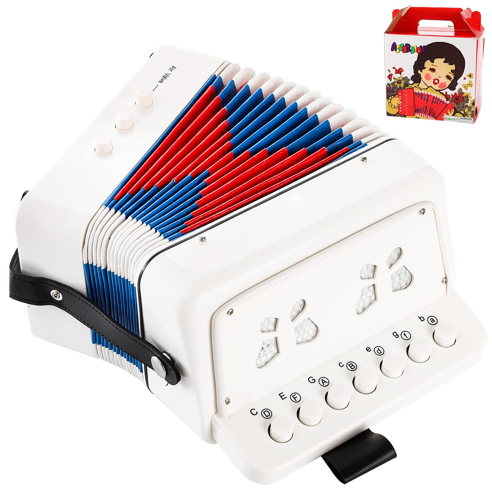 Mua Tosnail Kids Accordion Toy 10 Keys Buttons Control Mini Musical ...