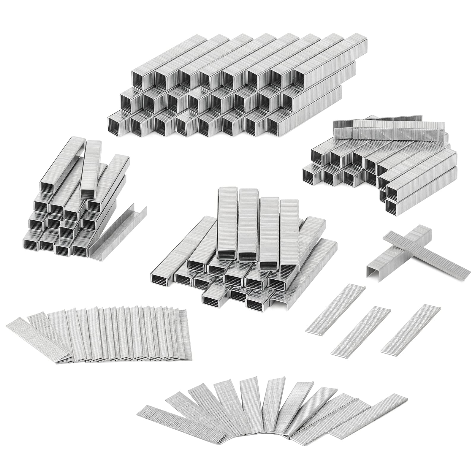 SHALL Heavy Duty T50 Staples and 18GA Brad Nails Combo Kit, 8000-Count ...