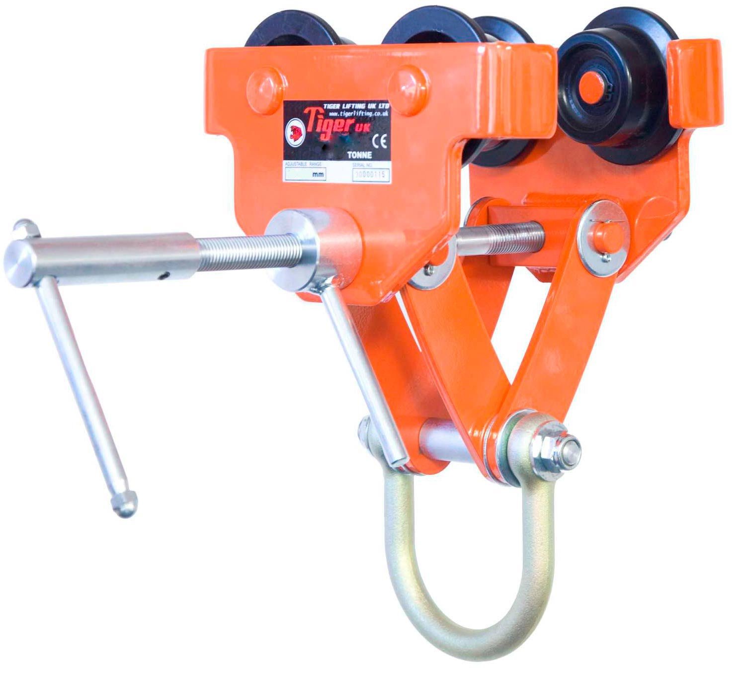 Tiger Tiger APT-0100 APT Adjustable Push Travel Beam/Girder Trolley ...