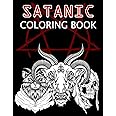 Satanic Coloring Book: Baphomet, Ouroboros, Lucifer, Black Goat ...