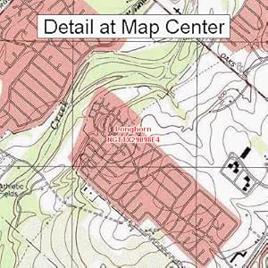 Amazon.com : USGS Topographic Quadrangle Map - Longhorn, Texas (Folded ...