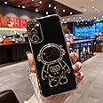 Amazon.com: AIGOMARA 6D Plating Astronaut Hidden Stand Case Cover for Samsung Galaxy S23 5G ...