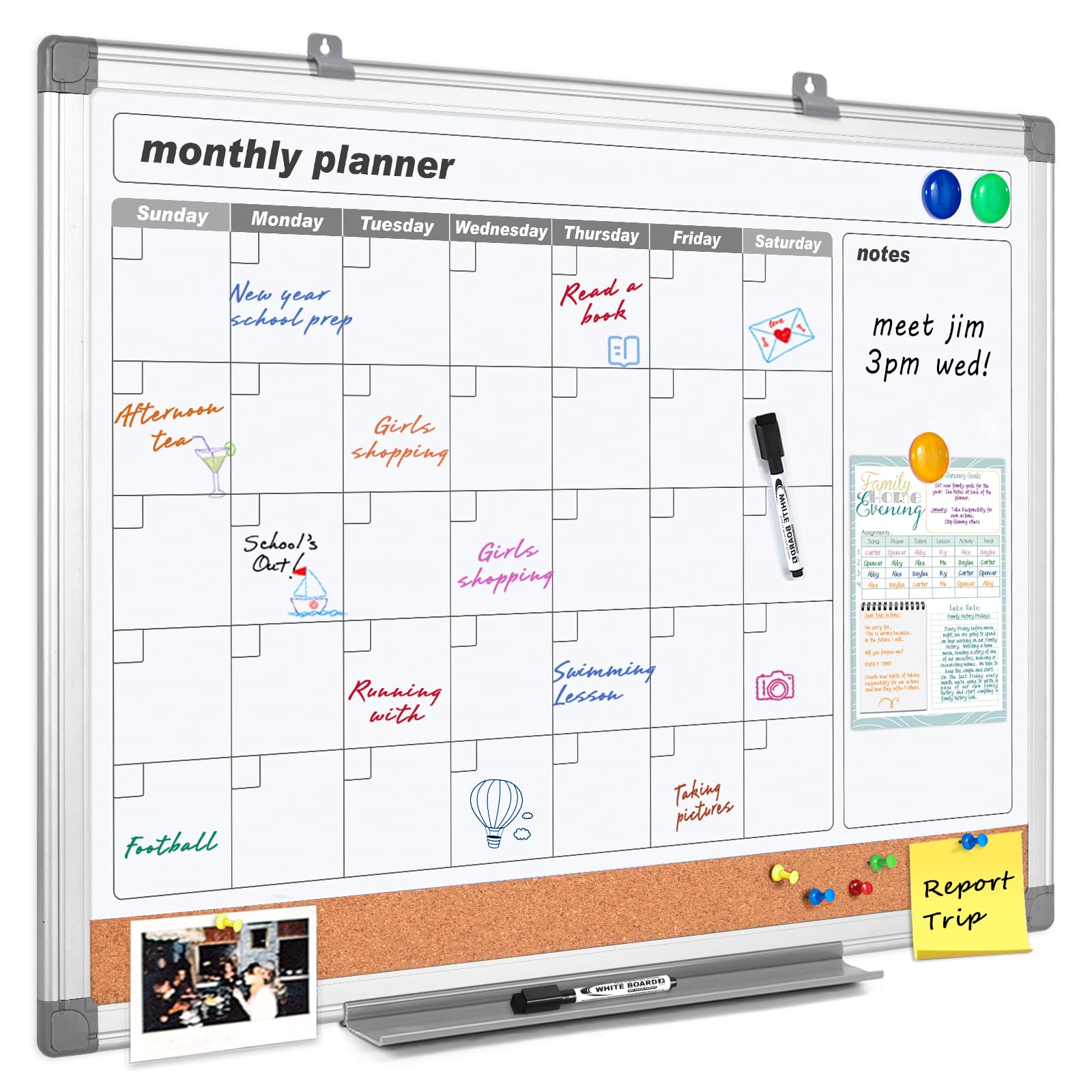 Cork Board Calendar