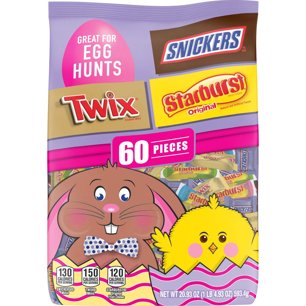 Amazon.com : Snickers, Twix & Starburst, Chocolate Easter Candy Variety ...