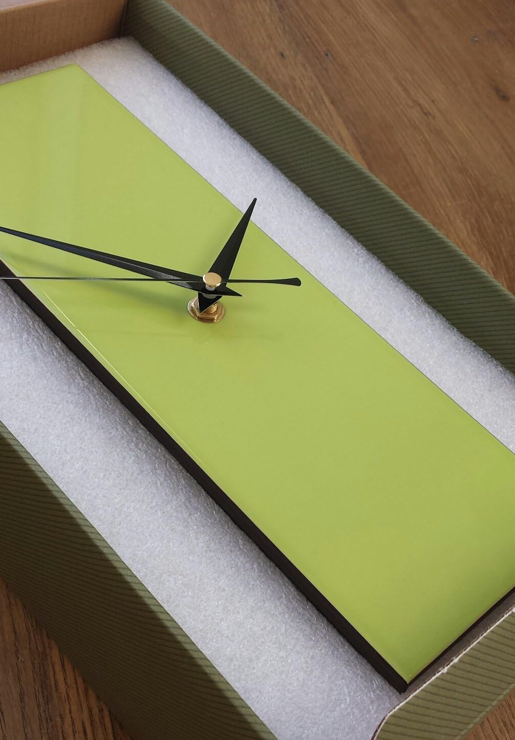 Contemporary Living Company Slim Lime Green Wall Clock - My Kitchen ...