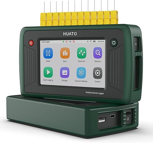 HUATO Next Gen S1500 Series 16 Channel Thermocouple Data Logger with ...