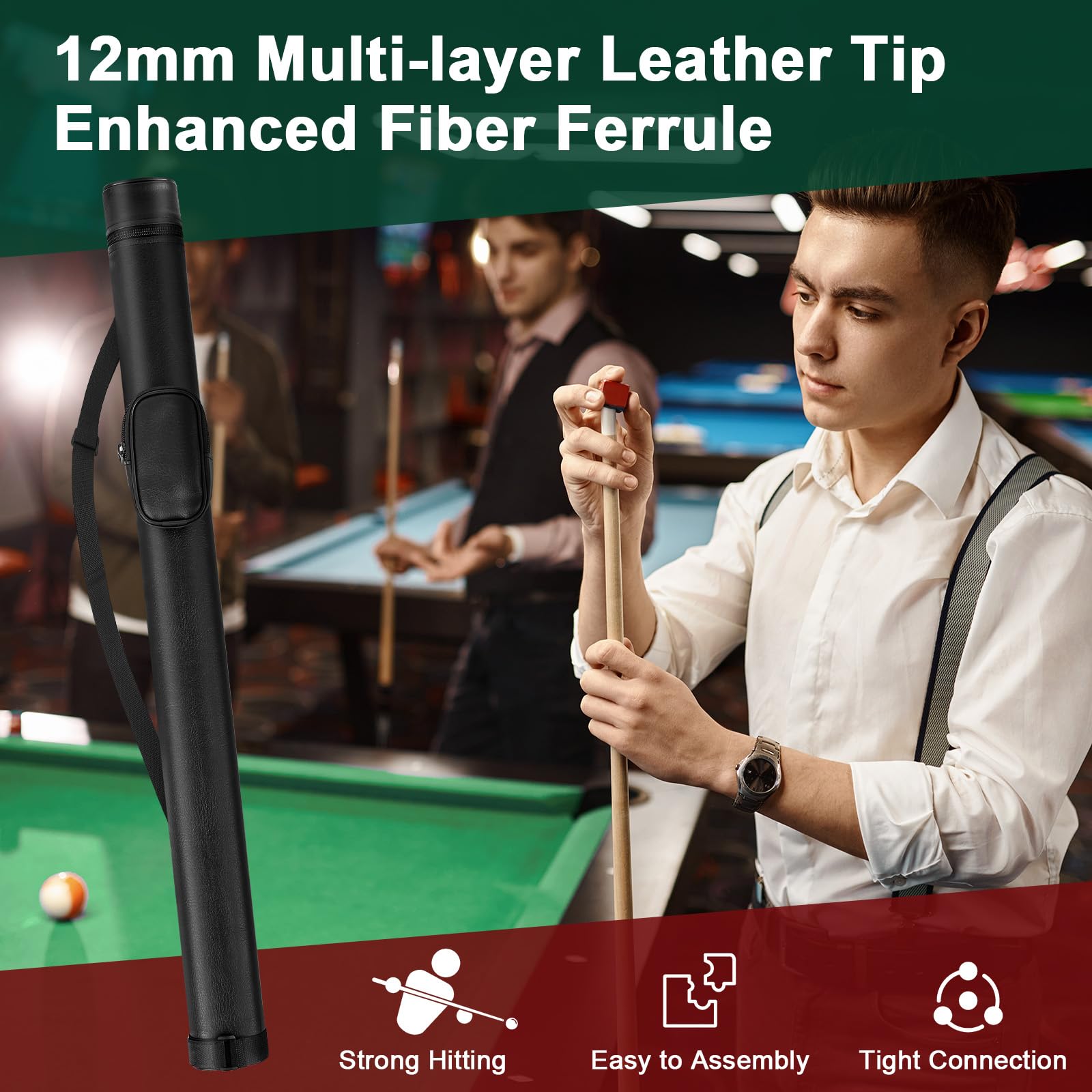 Mua Pool Cue Sticks Case and Repair Accessories Set Including 58 Inch ...