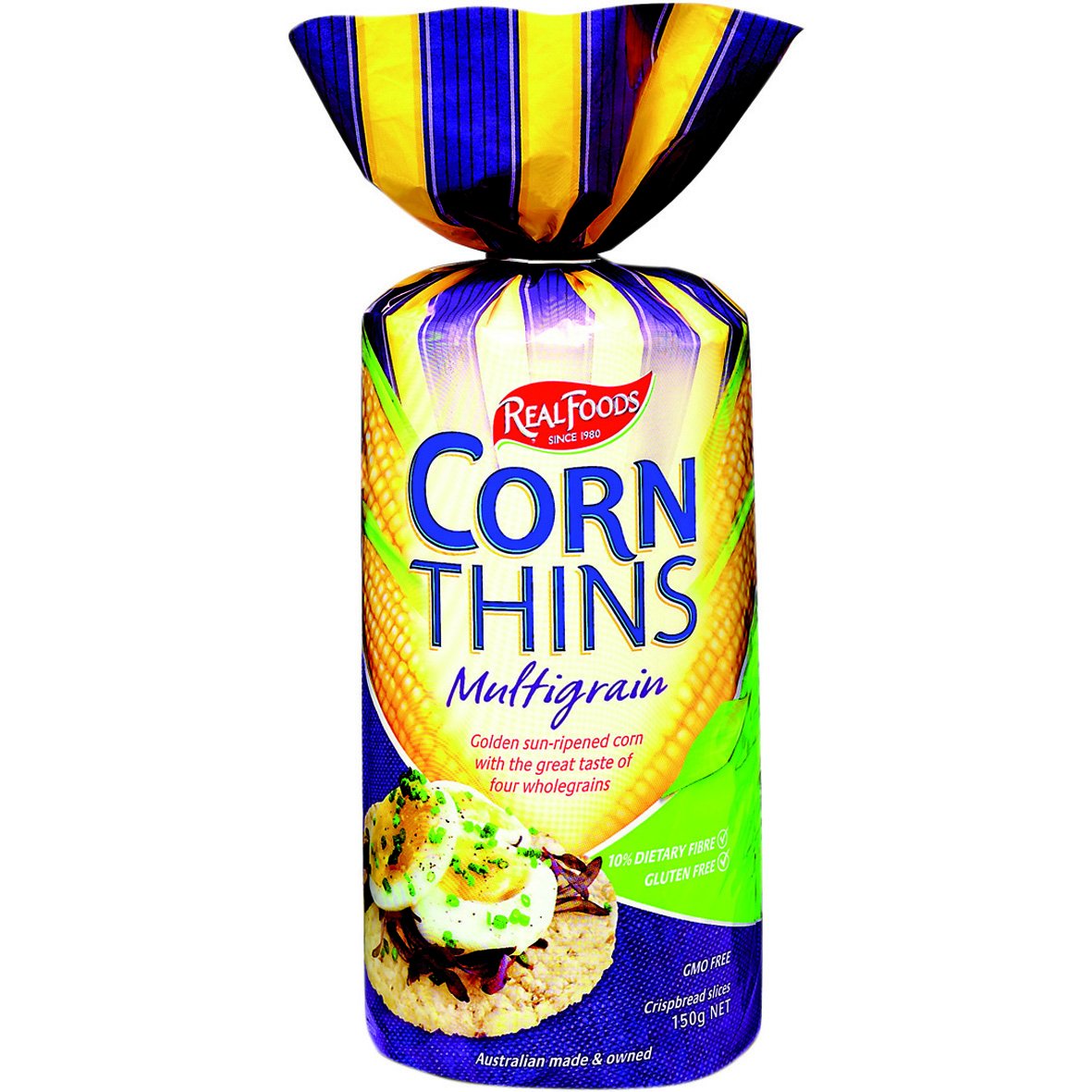 Amazon.com: REAL FOODS CORN THIN SESAME ORG, 5.3 OZ (6 pack)