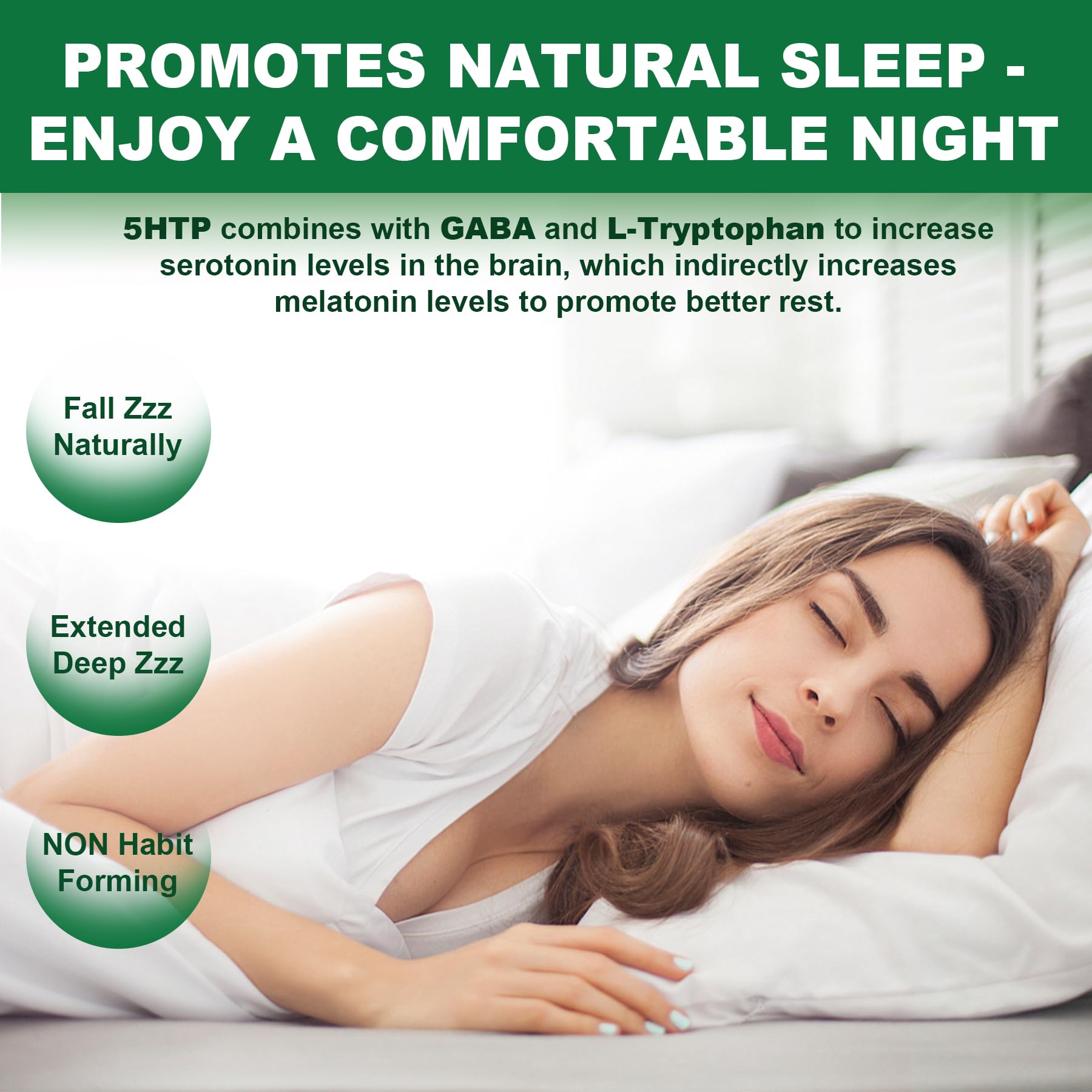 Mua 5-HTP GABA Sleep Supplement Gummies - Melatonin Free Extra Strength ...